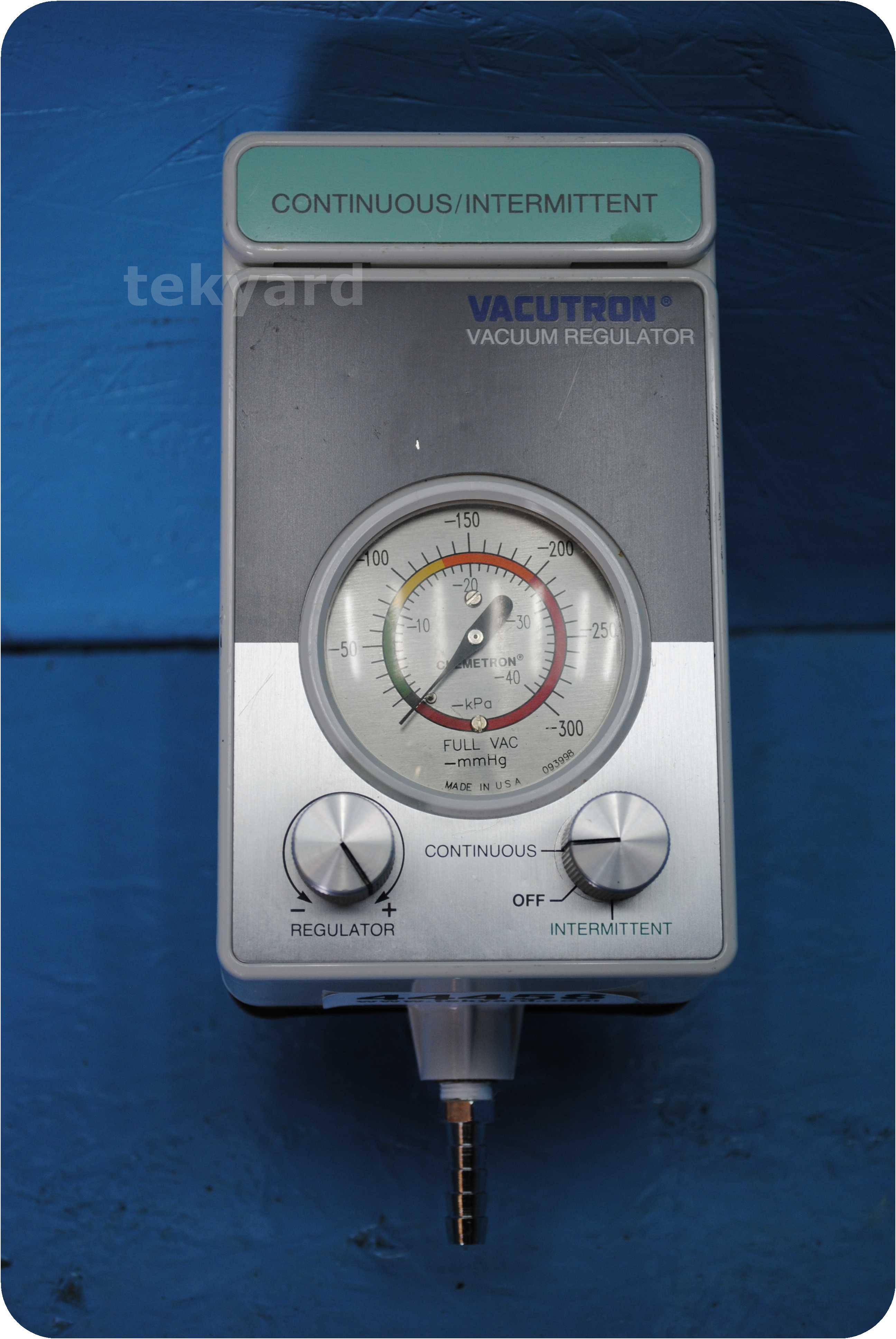 tekyard, LLC. - 44458-Vacutron Continuous/Intermittent Vacuum Regulator