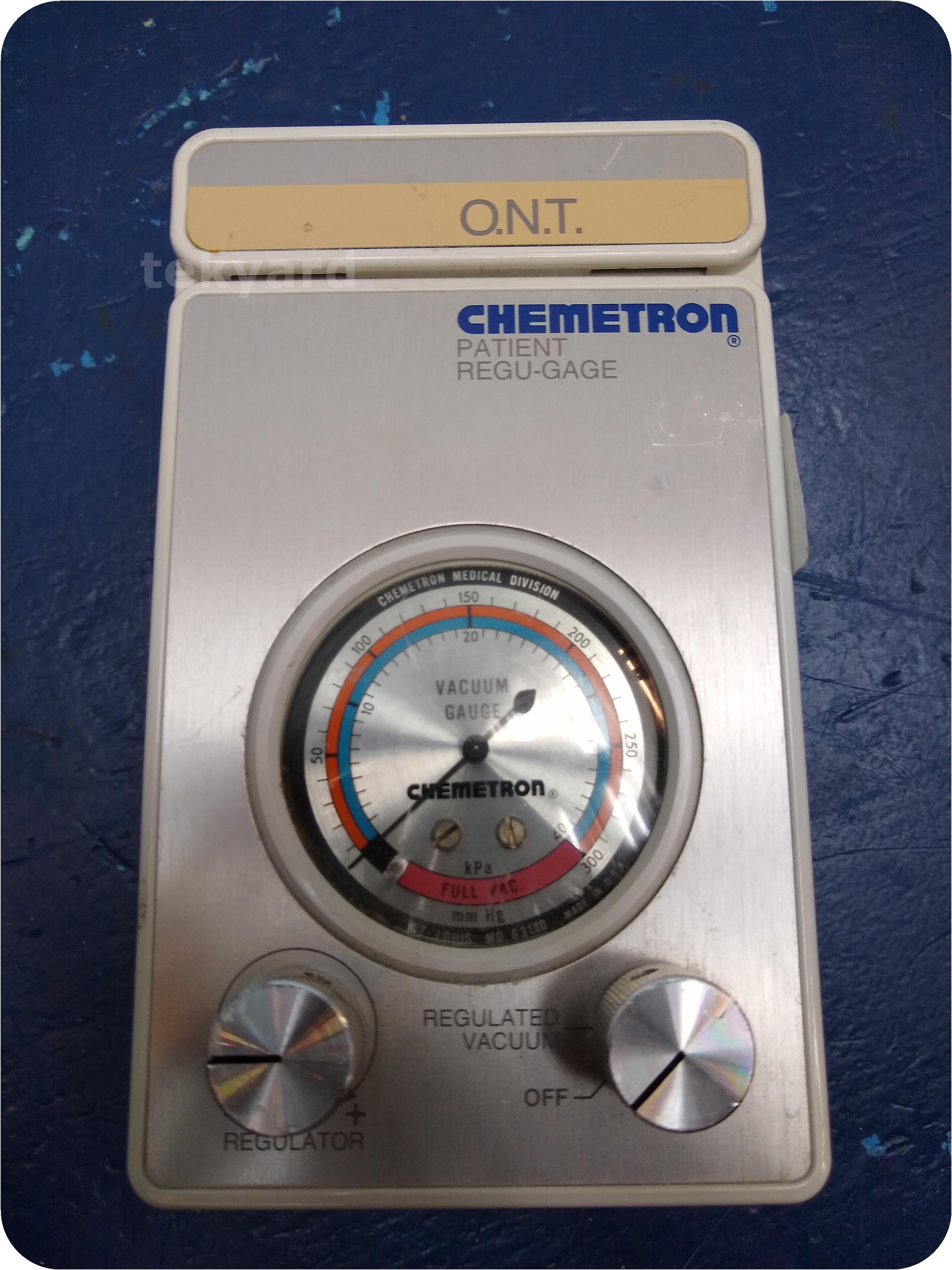 tekyard, LLC. - 224407-Chemetron Vacutron O.N.T. Patient Regu-Gage ...