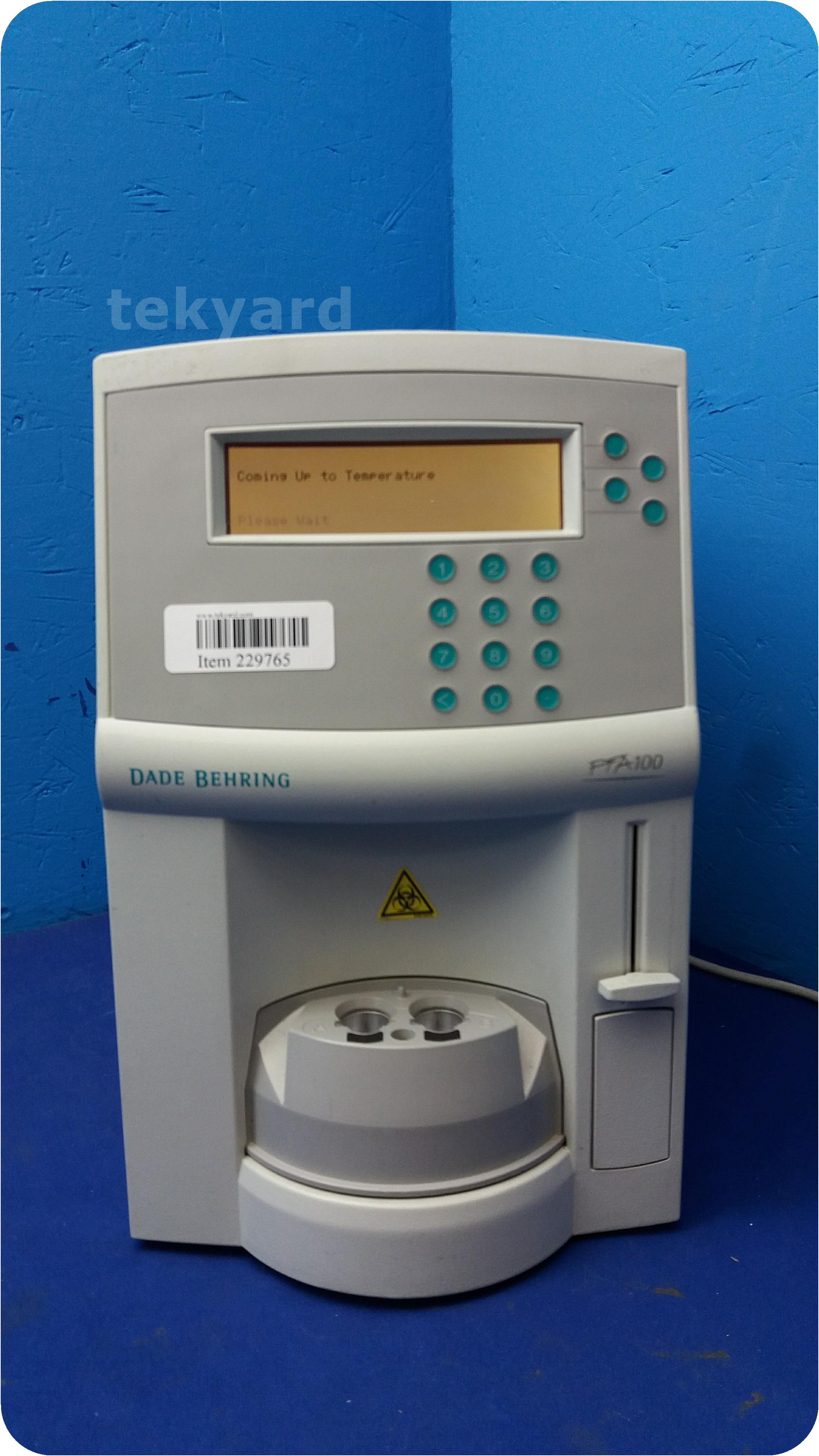 tekyard, LLC. - 229765-Dade Behring PFA100 Analyzer