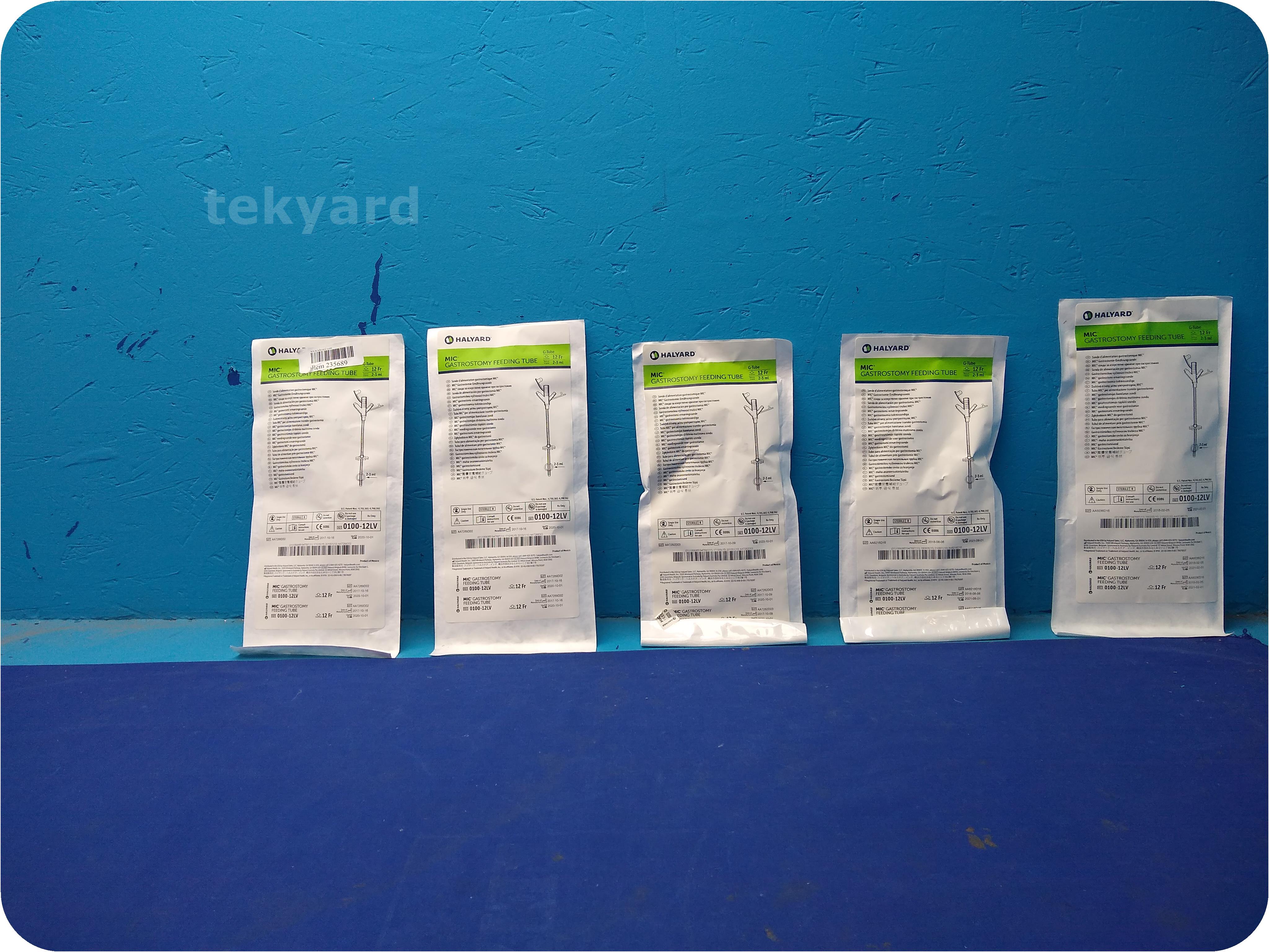 tekyard, LLC. - 235689-Halyard 0100-12LV MIC Gastrostomy Feeding Tube