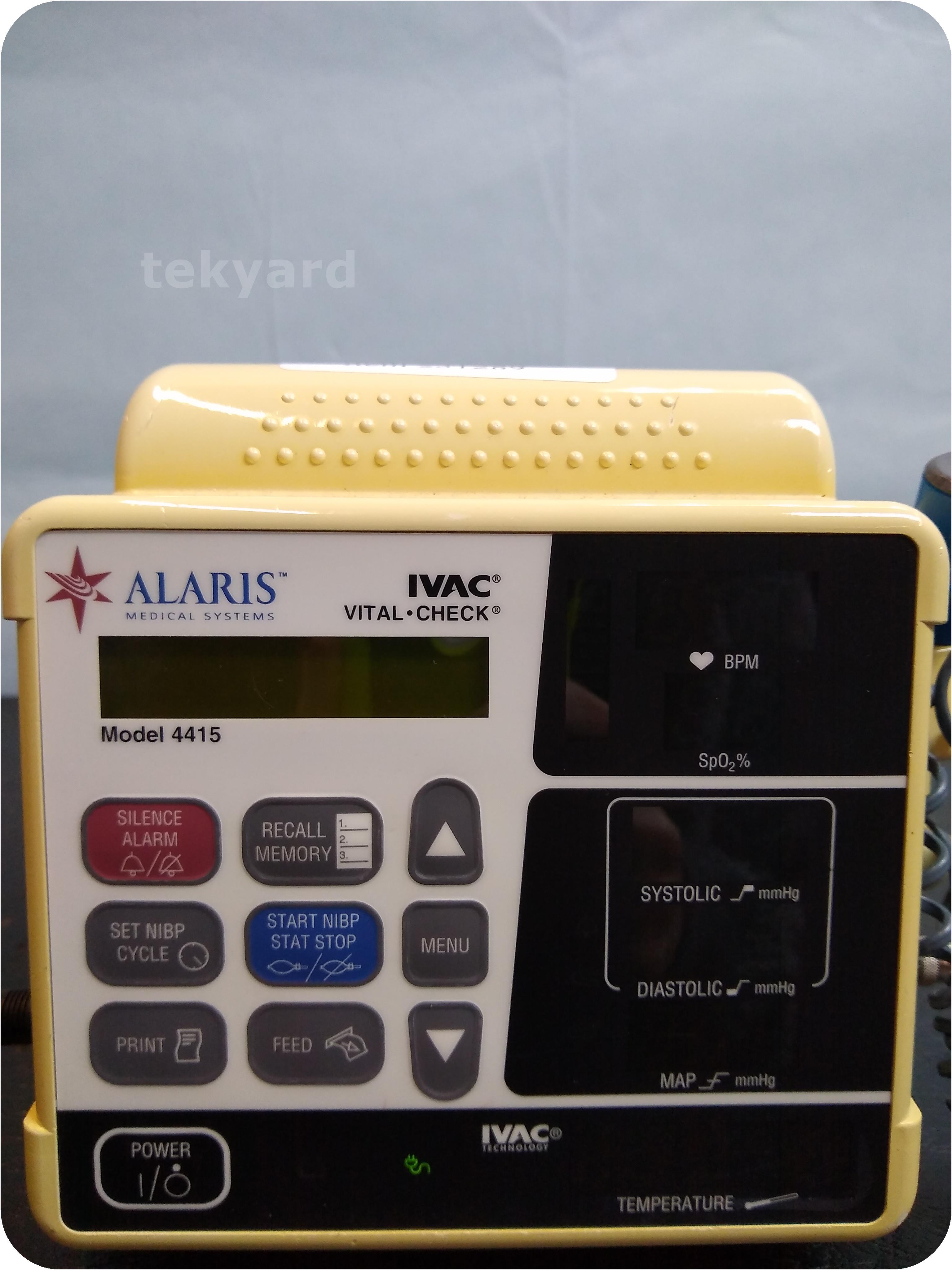tekyard, LLC. - 243758-Alaris Medical Systems 4415C IVAC Vital Check ...