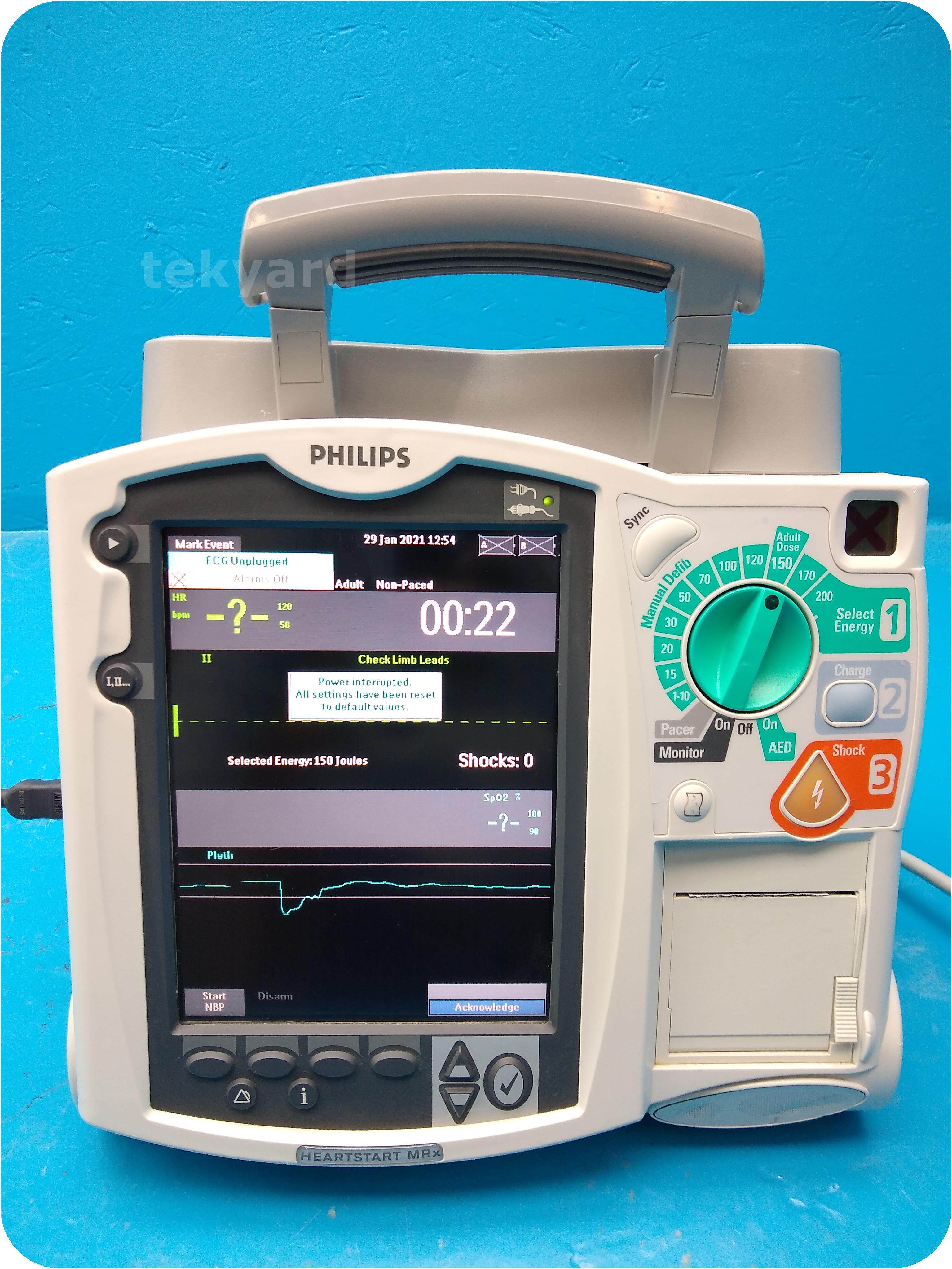 tekyard, LLC. - 264303-Philips M3535A HeartStart MRX Defibrillator Monitor