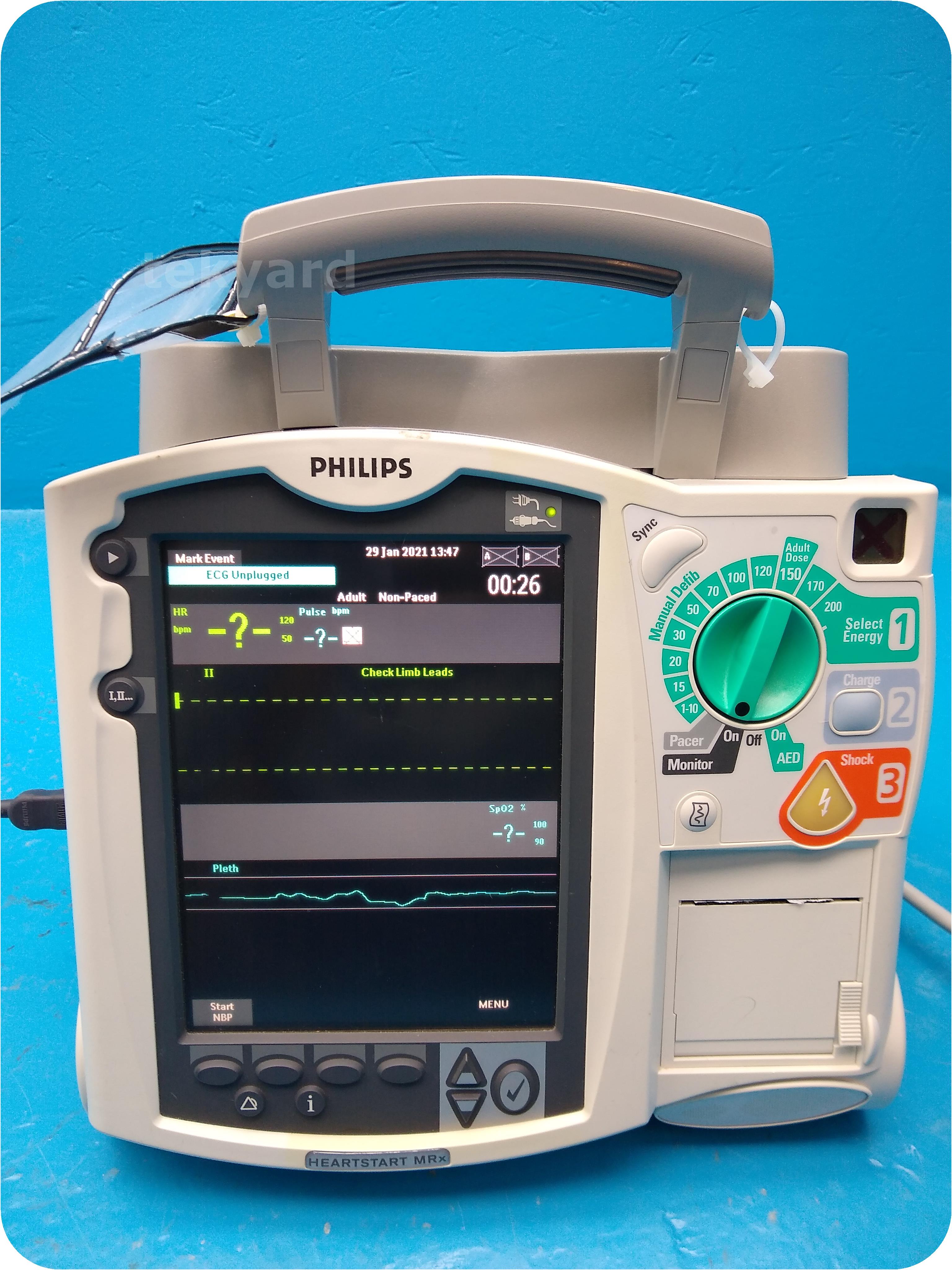 tekyard, LLC. - 264310-Philips M3535A HeartStart MRX Defibrillator Monitor