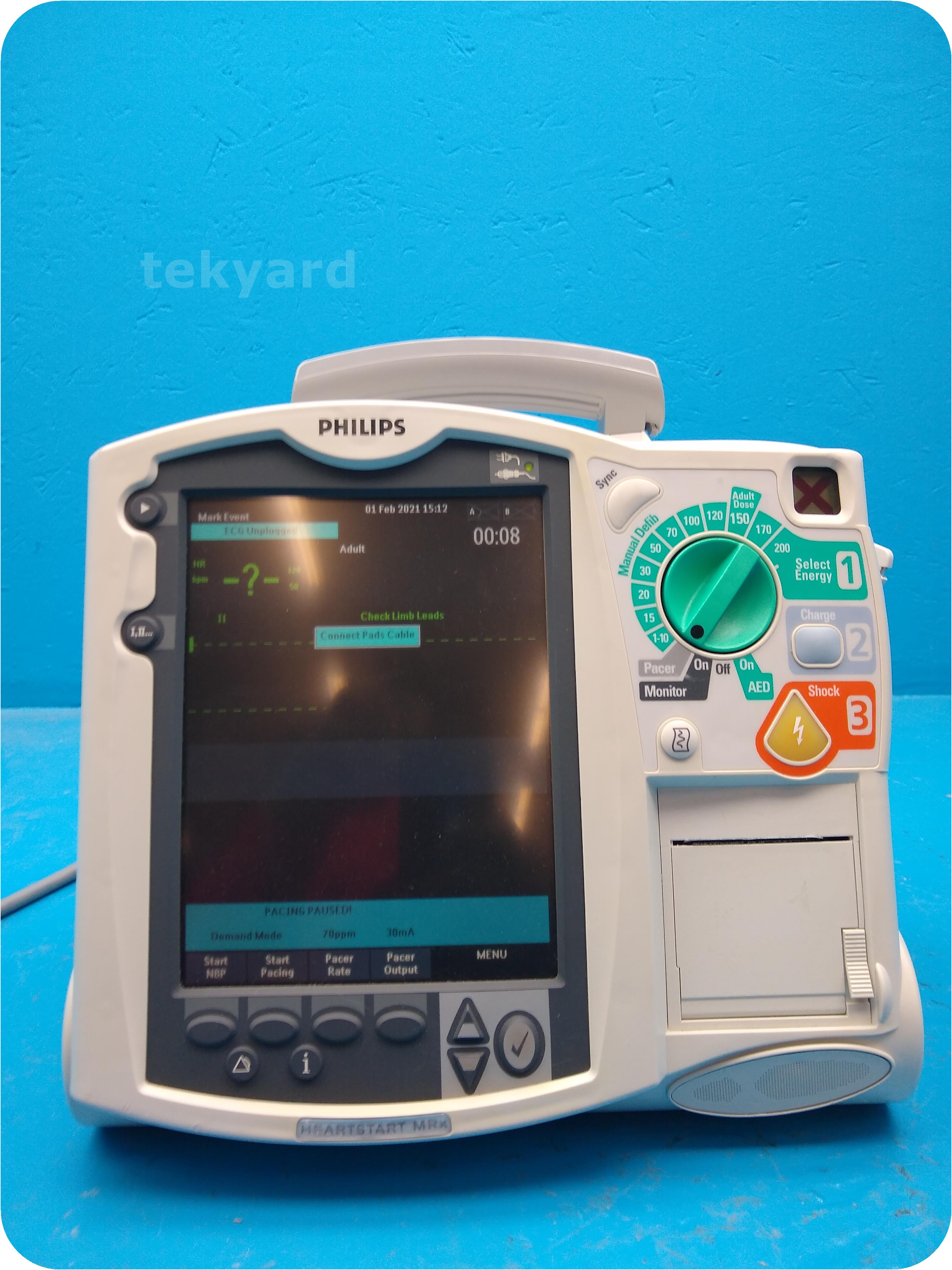 tekyard, LLC. - 264352-Philips M3535A HeartStart MRX Defibrillator Monitor