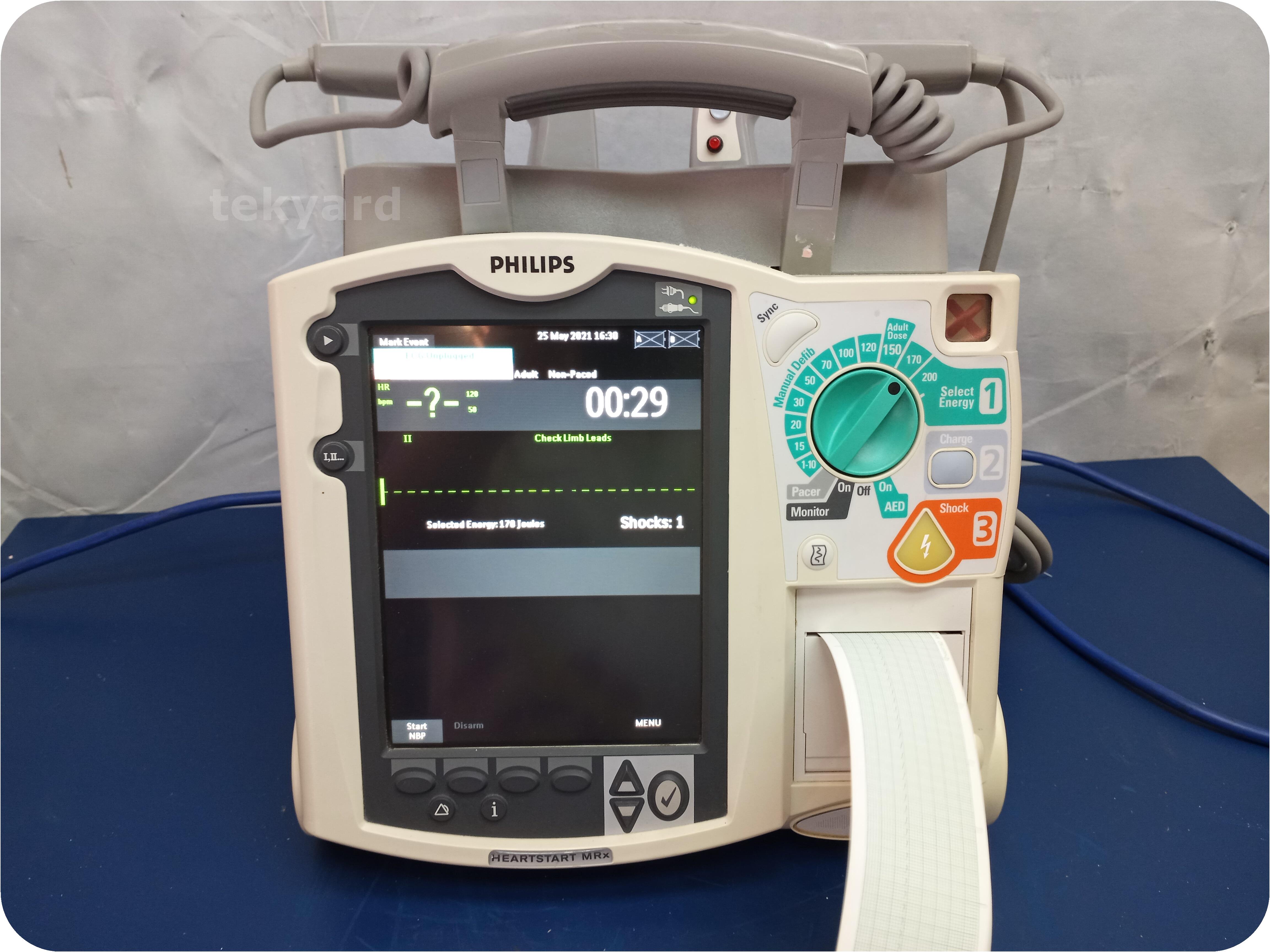tekyard, LLC. - 272500-Philips M3535A HeartStart MRX Defibrillator Monitor