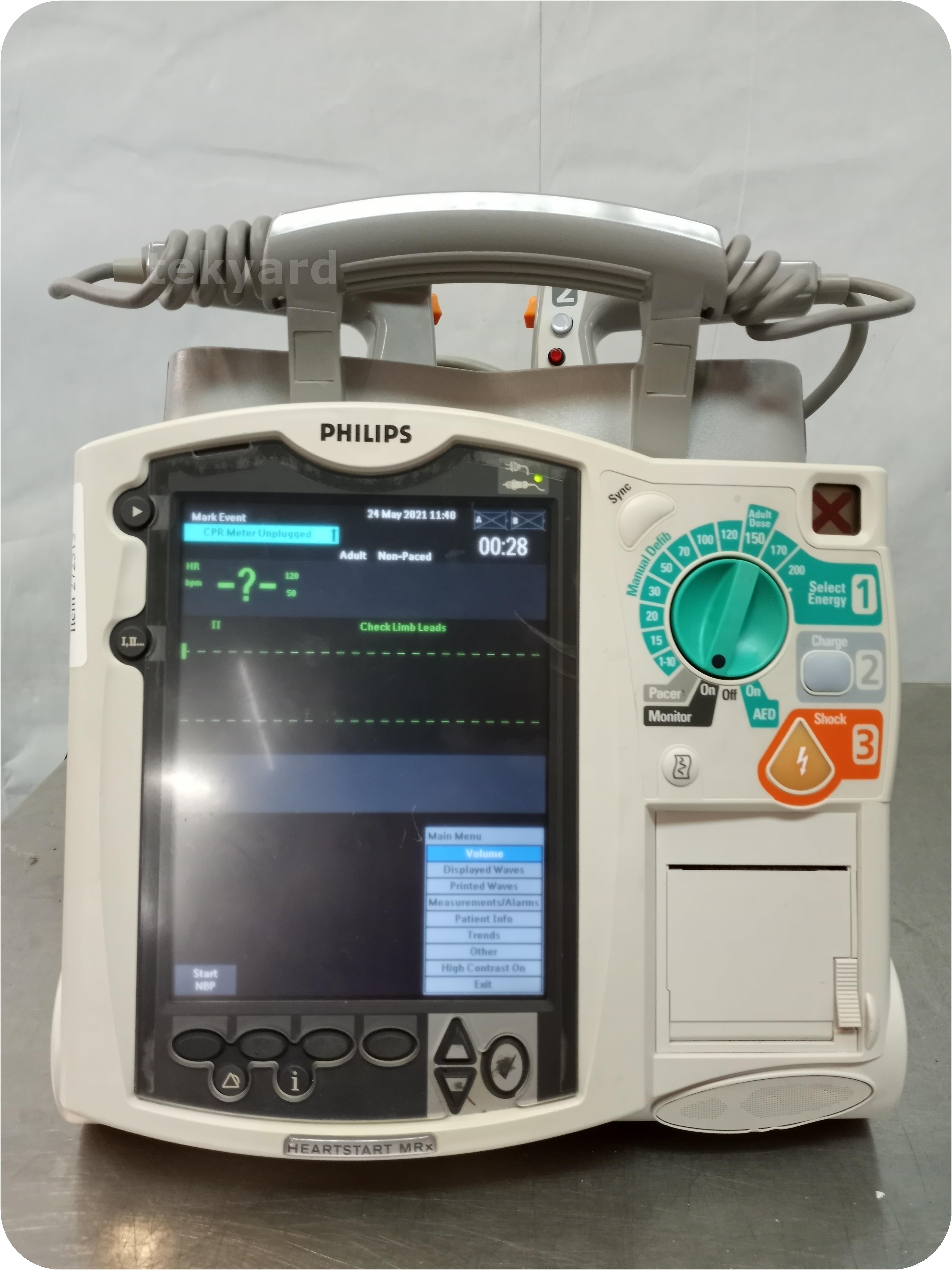 tekyard, LLC. - 272515-Philips M3535A HeartStart MRX Defibrillator Monitor