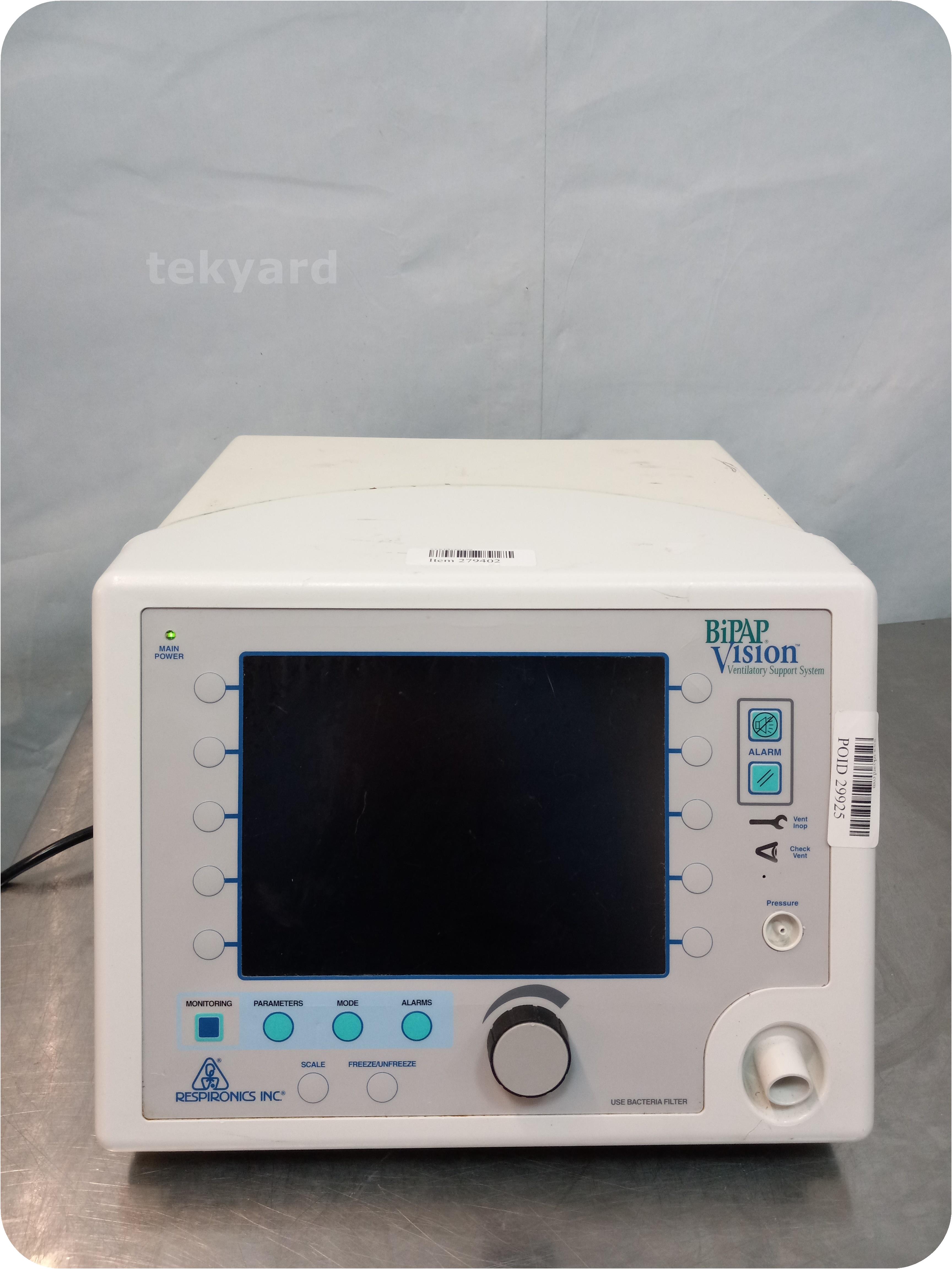 tekyard, LLC. - 281190-Respironics BiPAP Vision 582059 Ventilatory ...