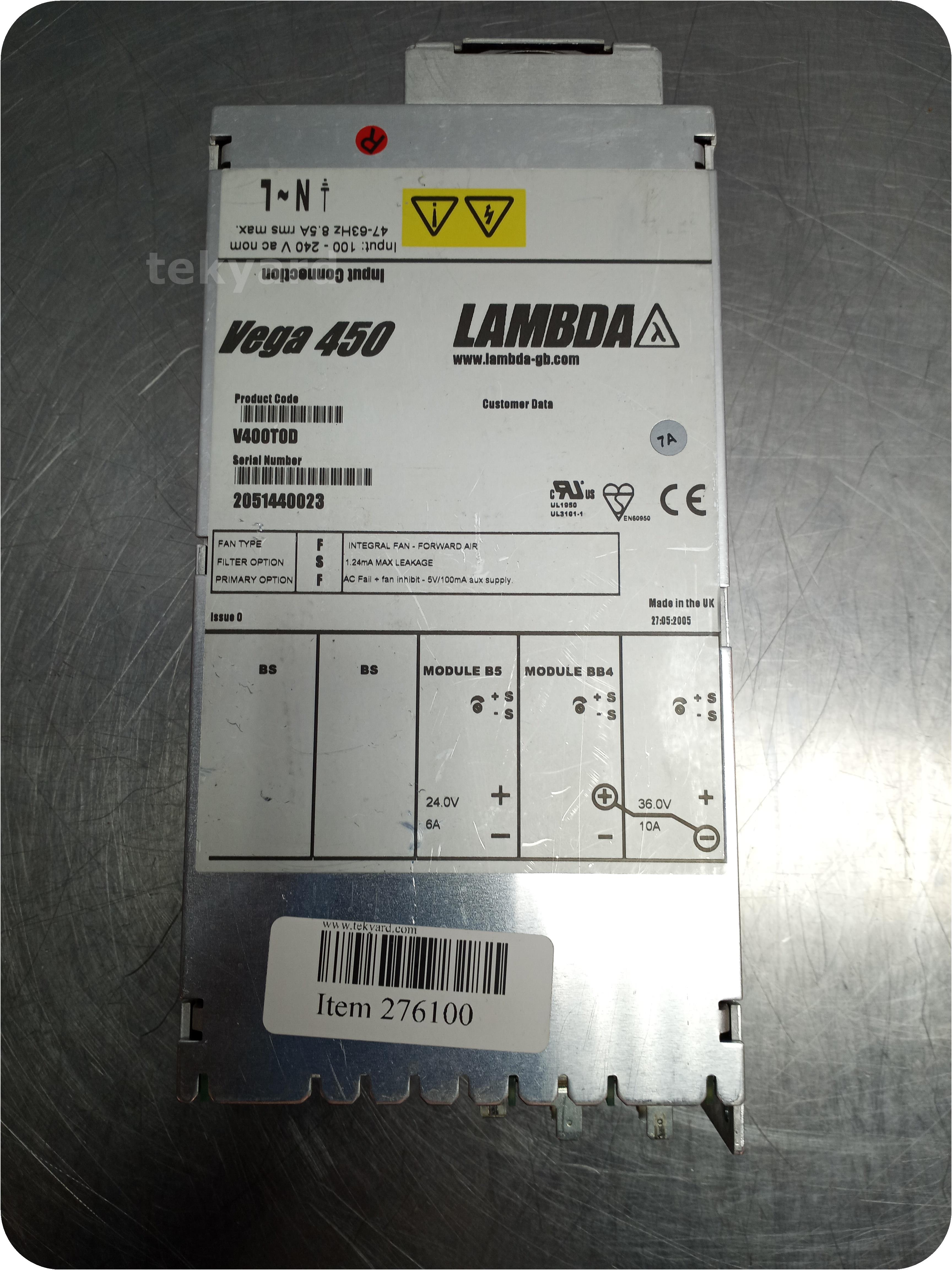tekyard, LLC. - 292082-TDK-Lambda Vega 450 Power Supply