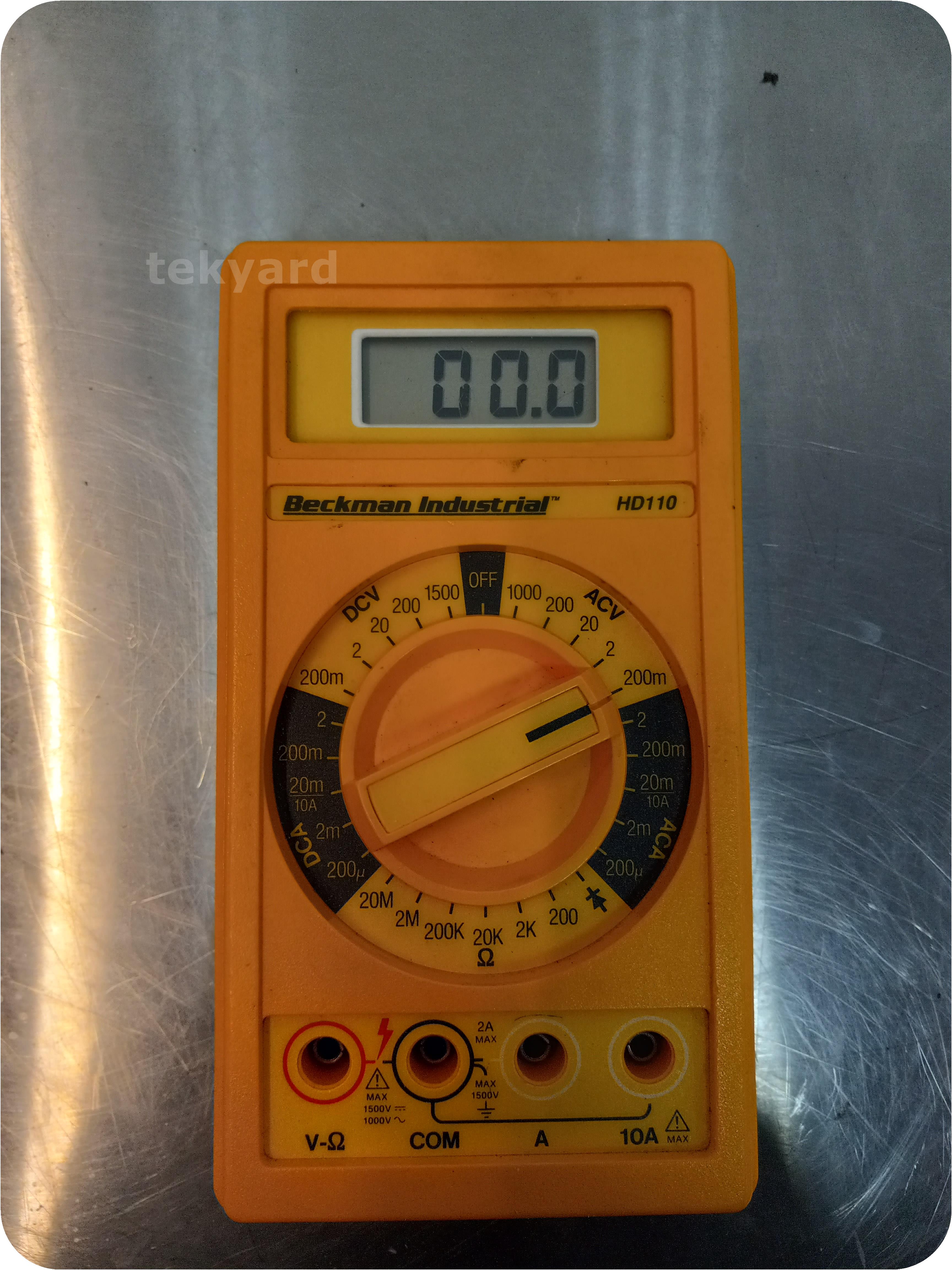 tekyard, LLC. - 290165-Beckman HD110 Digital Multimeter