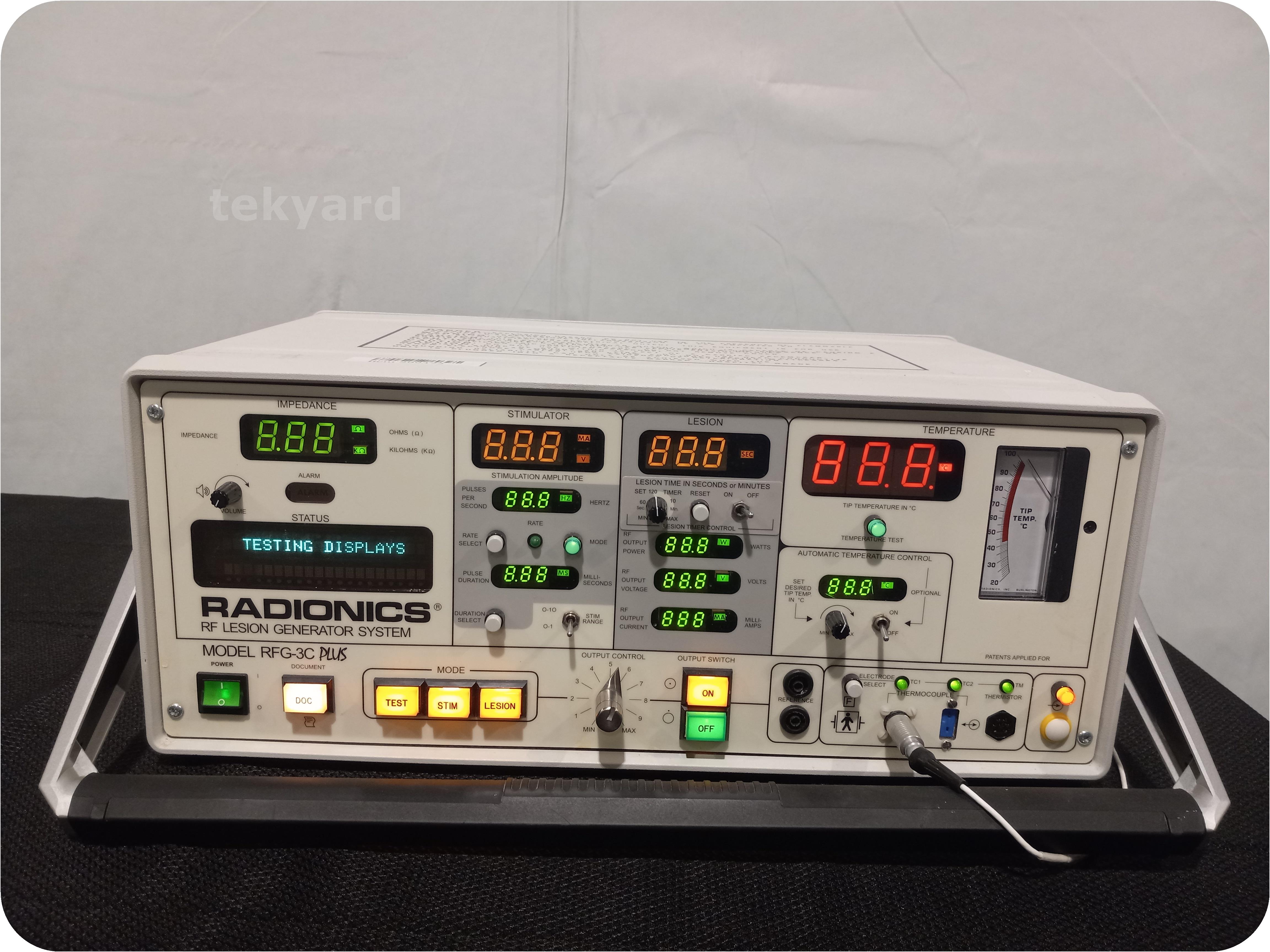tekyard, LLC. - 299372-Radionics RFG-3C Plus RF Lesion Generator System