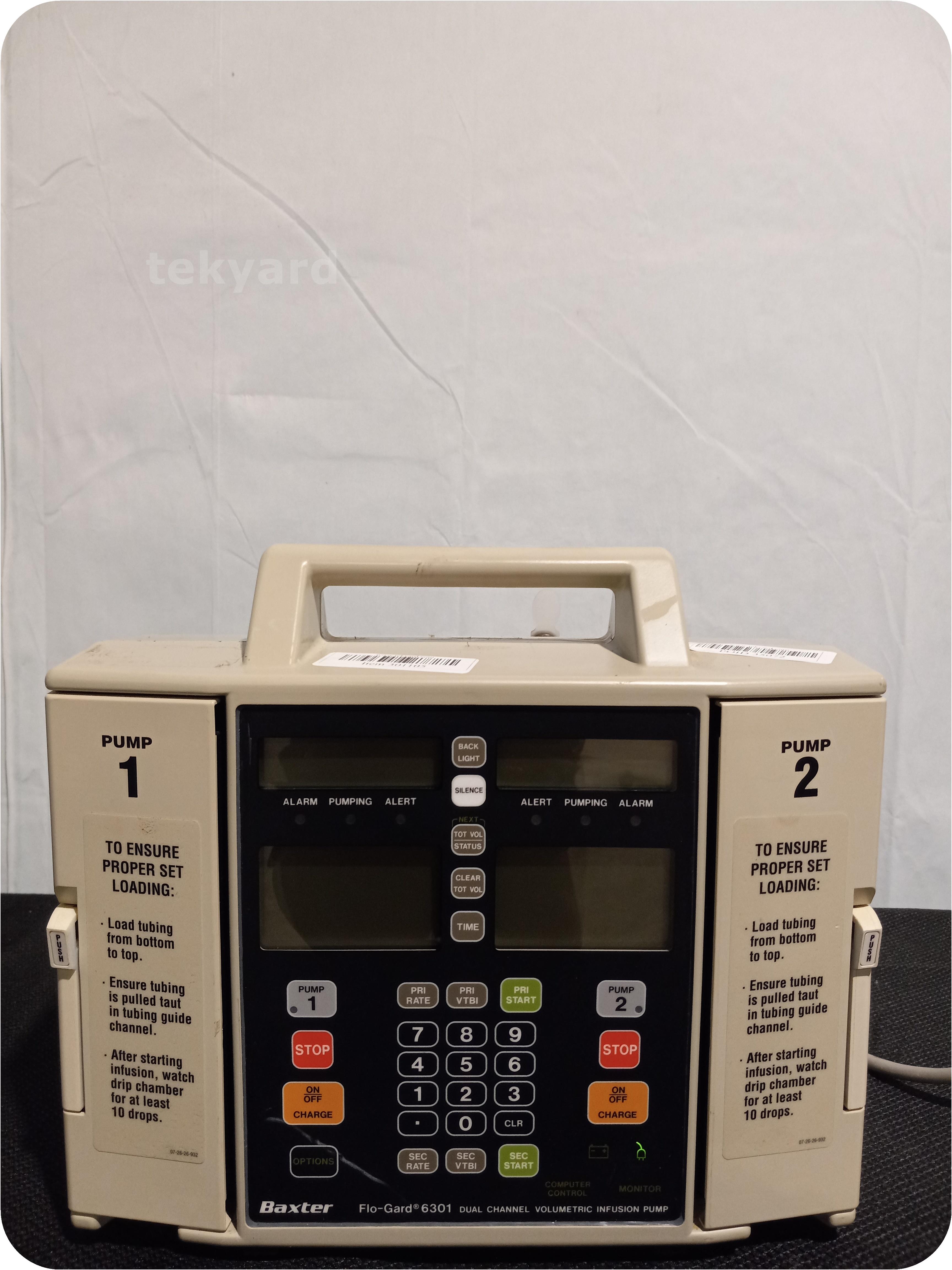 tekyard, LLC. - 301105-Baxter Flo-Gard 6301 Dual Channel Volumetric ...