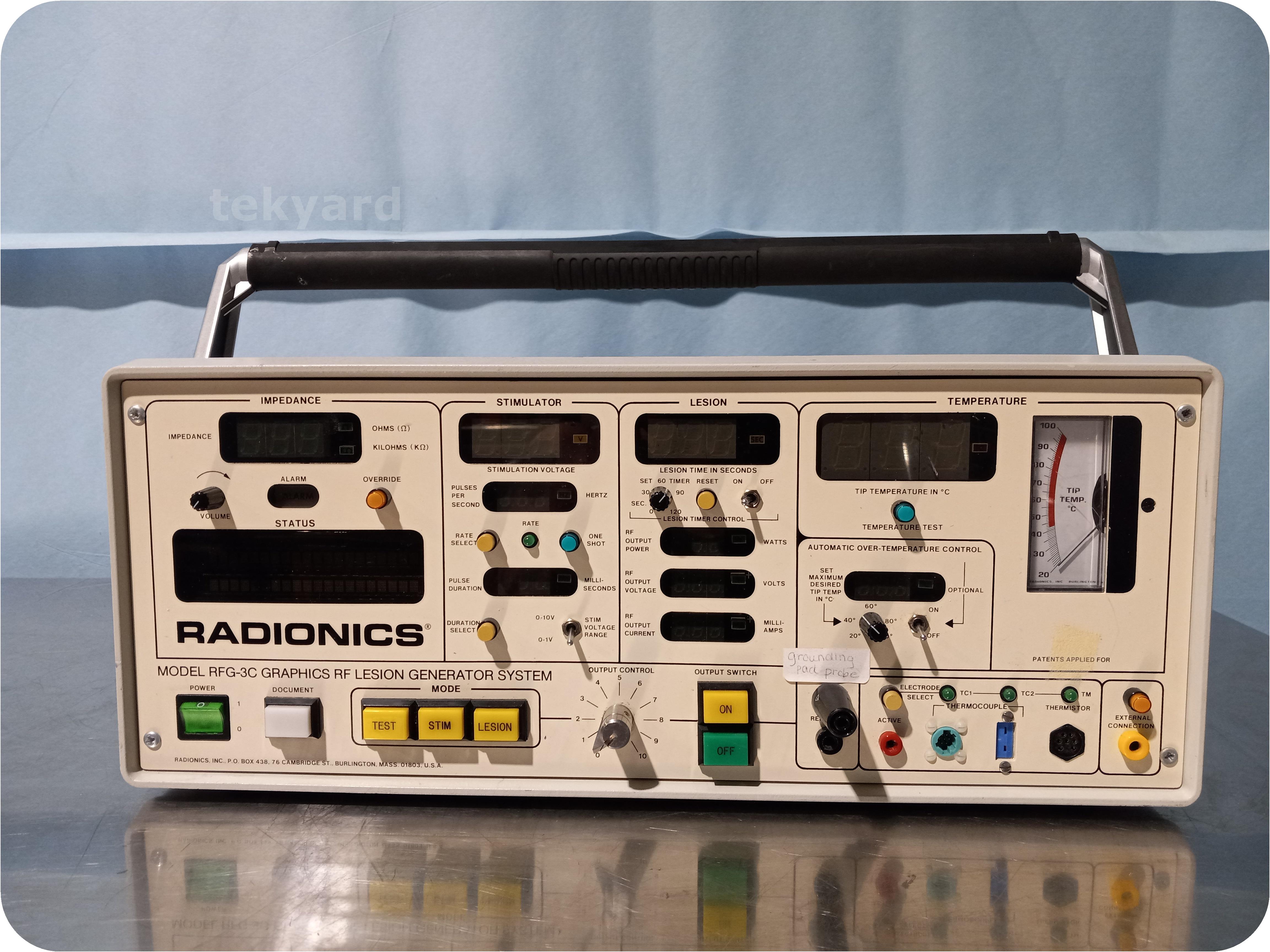tekyard, LLC. - 301354-Radionics RFG-3C Graphics RF Lesion Generator System