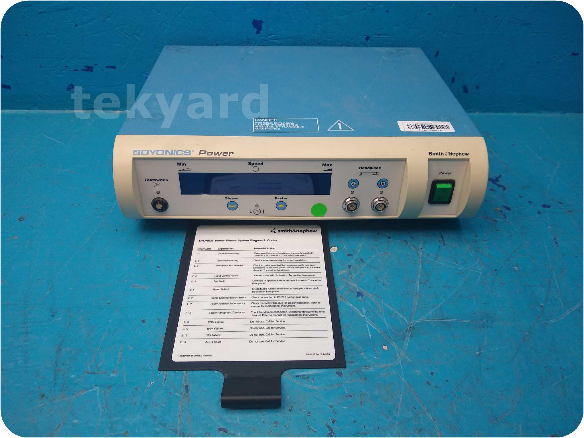tekyard, LLC. - 308418-Smith & Nephew Dyonics 7205841 Power ...