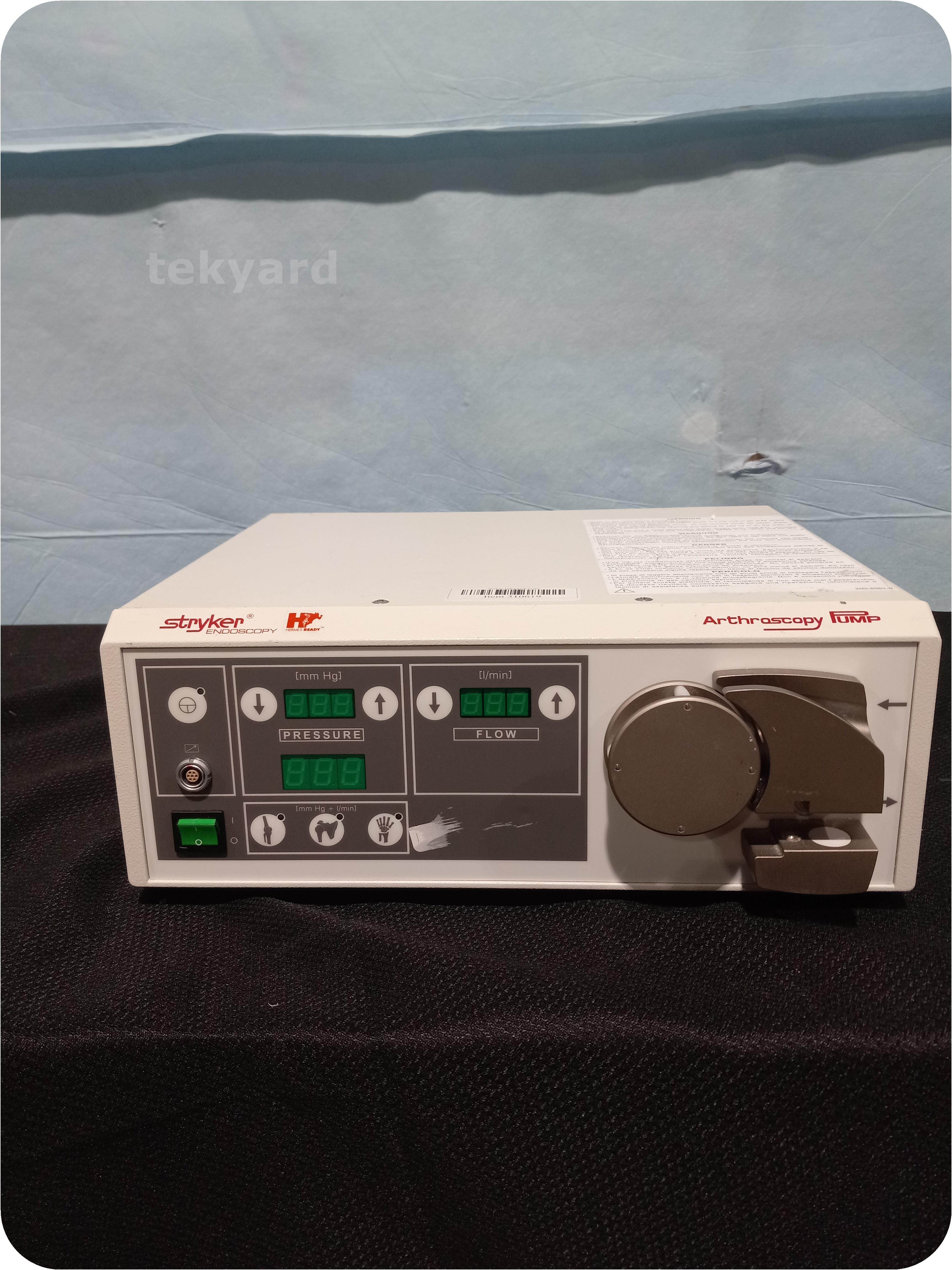 tekyard, LLC. - 310619-Stryker Endoscopy Hermes ready 350-402-000/A03 Arthroscopy Pump