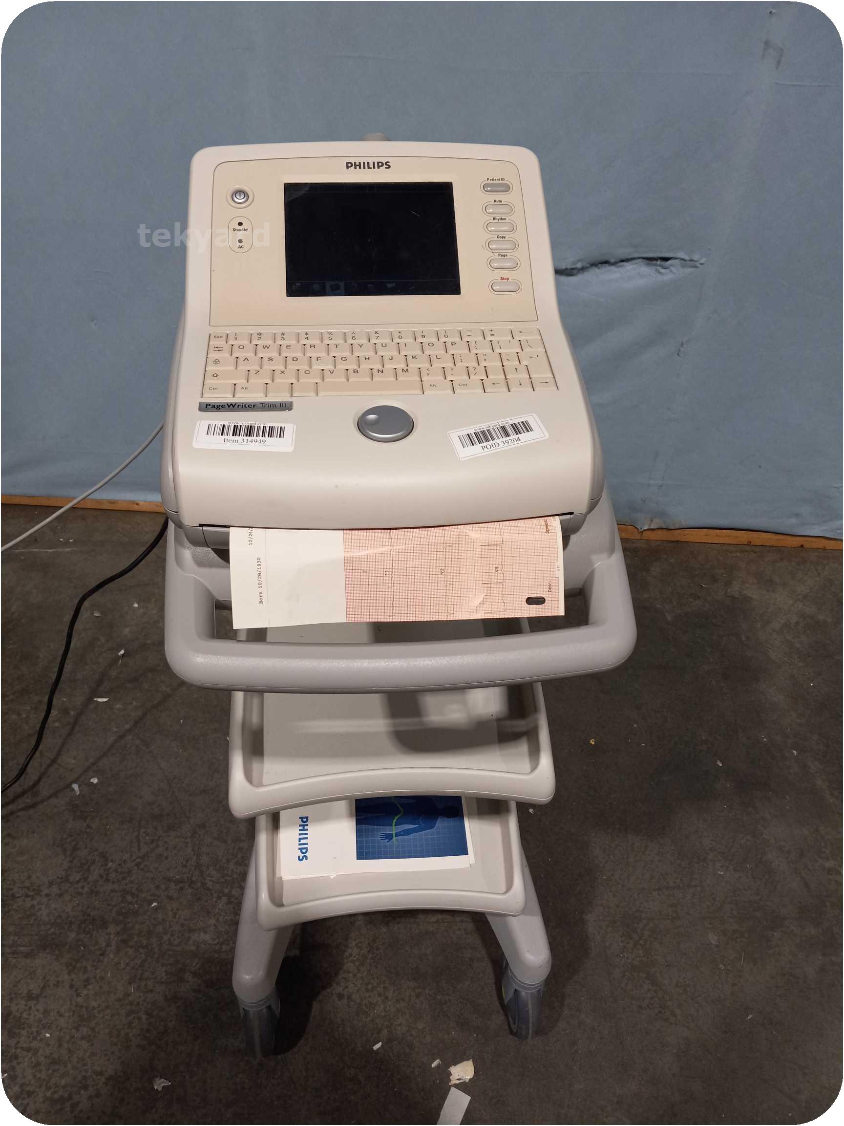 tekyard, LLC. - 314949-Philips Pagewriter Trim III Electrocardiograph ECG / EKG