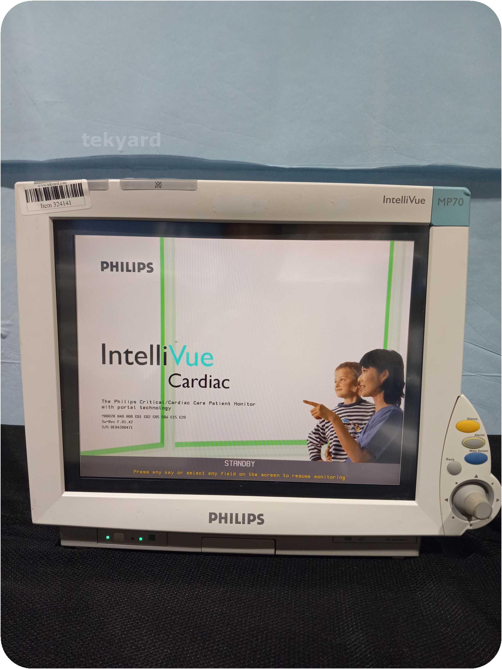 tekyard, LLC. - 324141-Philips IntelliVue MP70 M8007A Patient Monitor
