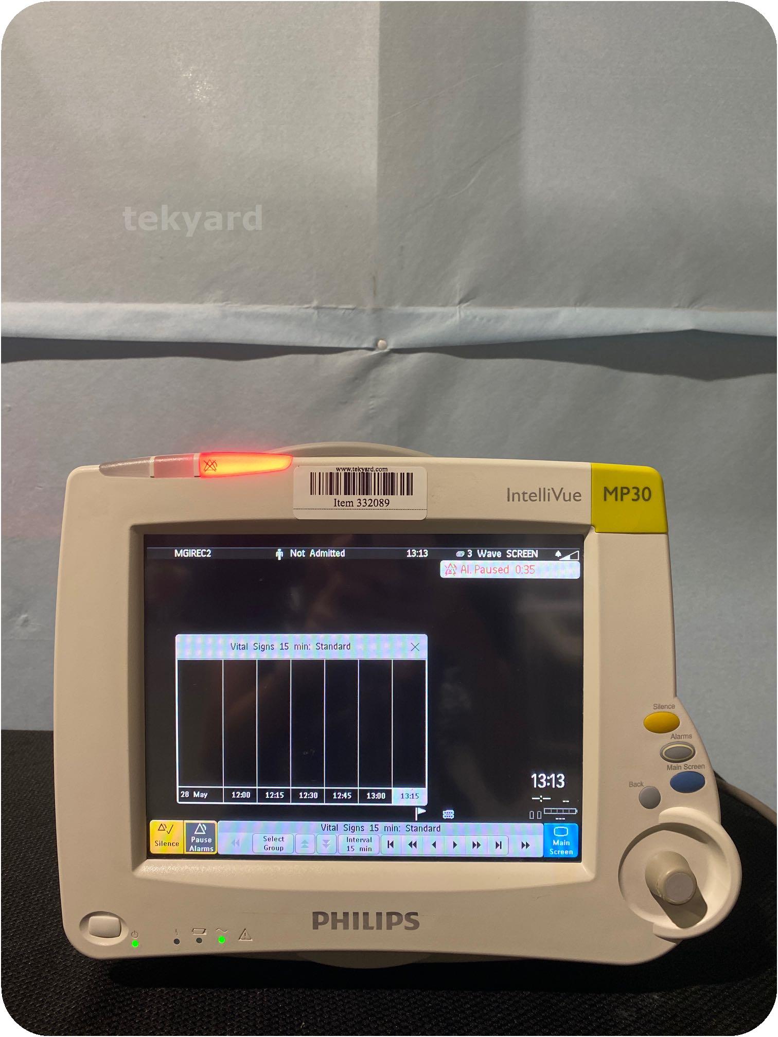 tekyard, LLC. - 349701-Philips Intellivue MP30 M8002A Vital Signs Monitor